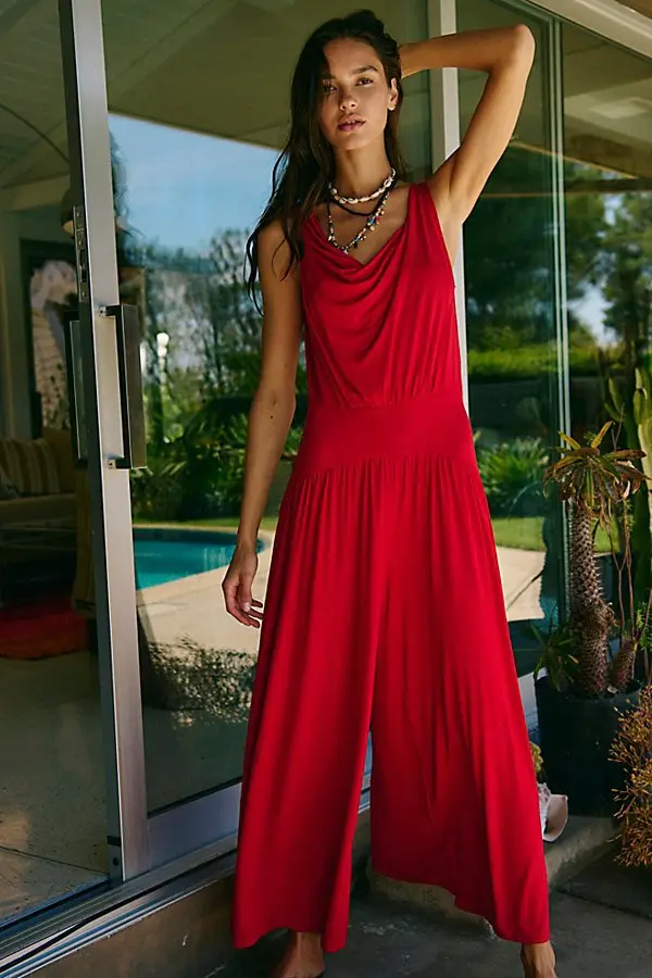 Free People Royale One-Piece In Red Scarlet - 23% Off | Editorialist